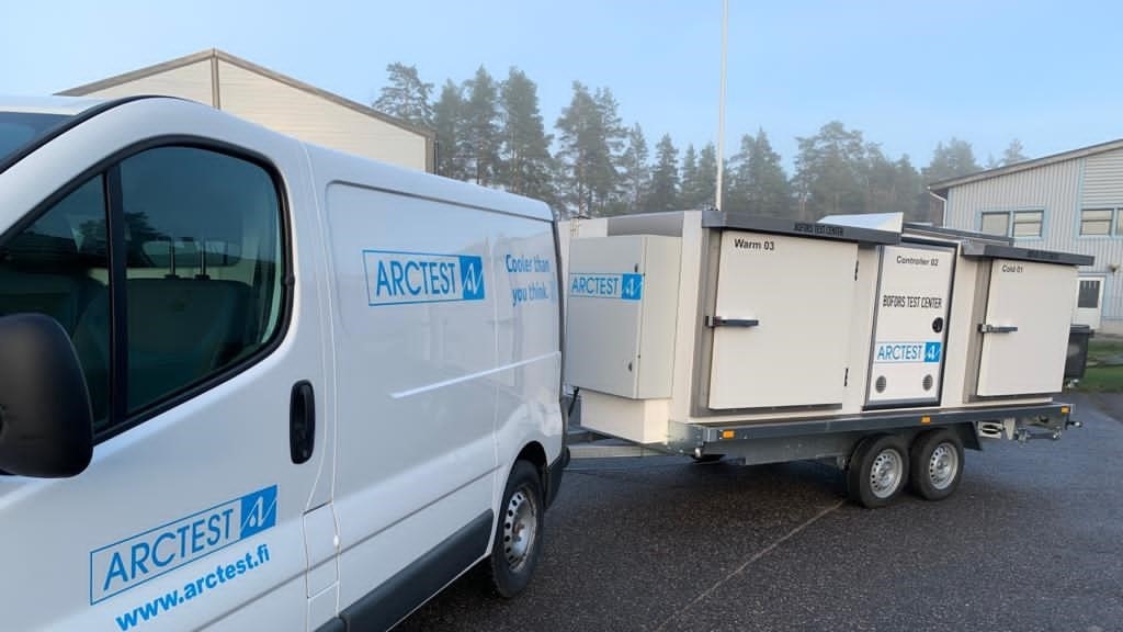 Trailers for climate and temperature simulation - Arctest